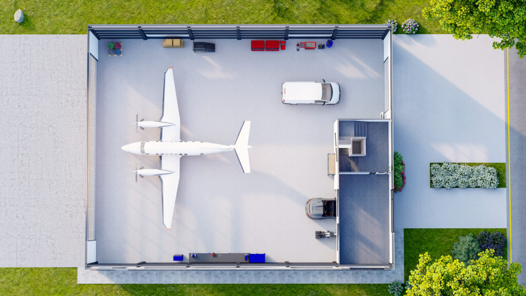 DH-Systems Helicopter Shed Roof - Dutch-Houses.com